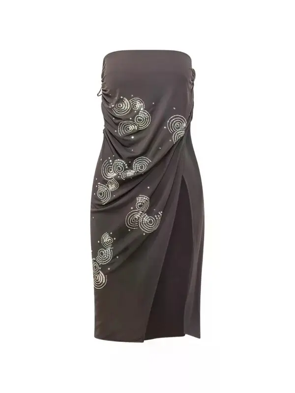 DES_PHEMMES Embellished Ruched Skirt