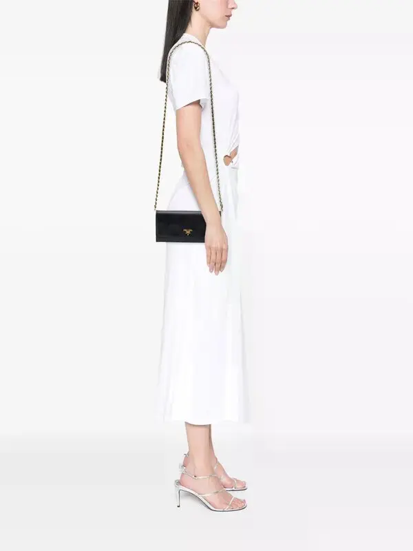 Prada 2010-2026 Saffiano Wallet On Chain Crossbody Bag