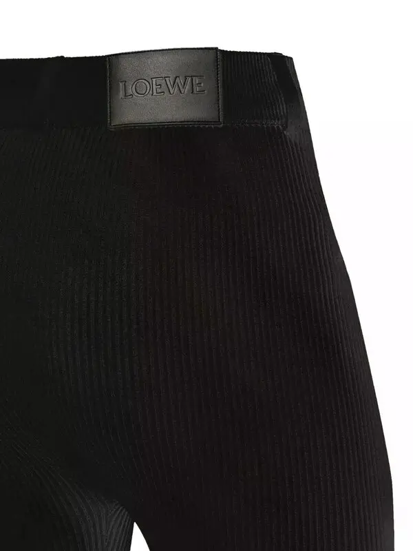 Loewe Ribbed-knit Logo-patch Trousers