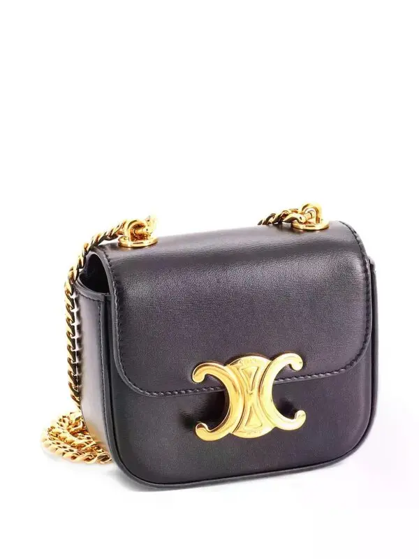 Celine Claude Chain Shoulder Bag Leather Mini Crossbody Bag