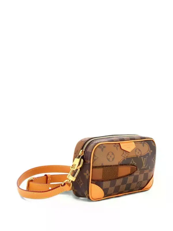 LOUIS VUITTON Trocadero Wearable Wallet Patchwork Reverse Monogram Canvas And Damier Crossbody Bag