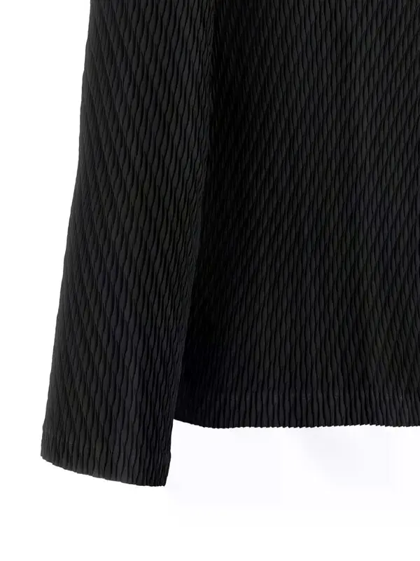 Issey Miyake Rhombus Pleats Button-up Cardigan