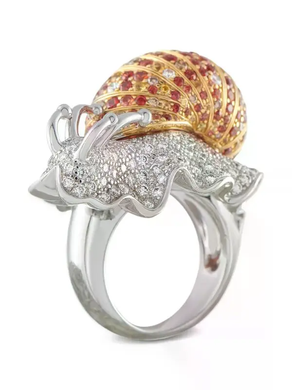 Boucheron Diamond And Sapphire Snail Ring