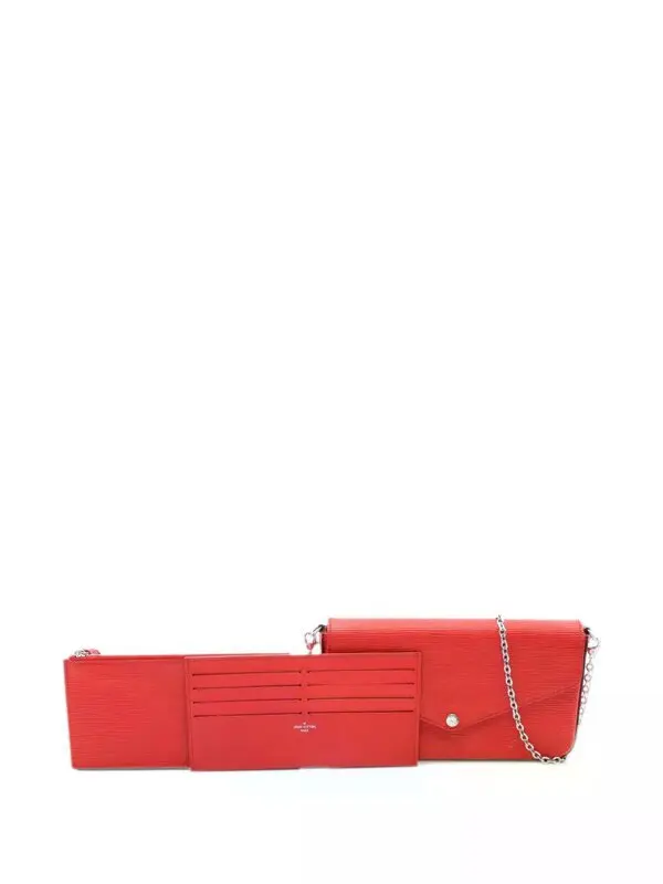 LOUIS VUITTON 2017 Felicie Epi Shoulder Bag - Red