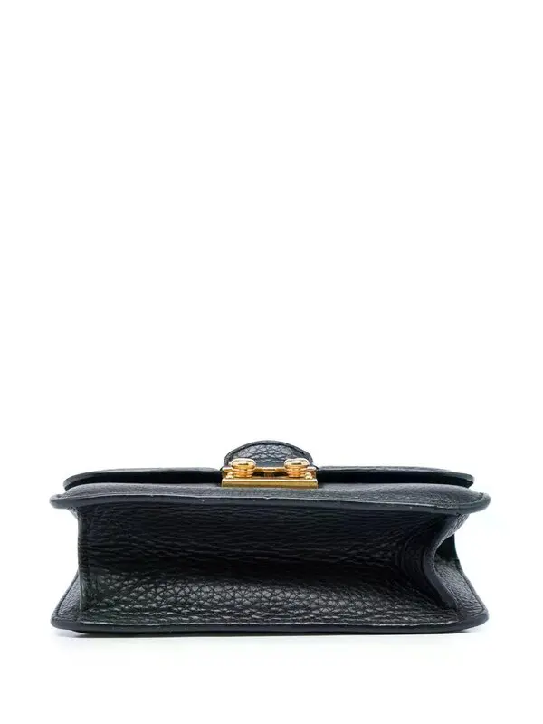 Valentino Garavani 2000-2017 Mini Leather Rockstud Rolling Glam Lock Crossbody Bag
