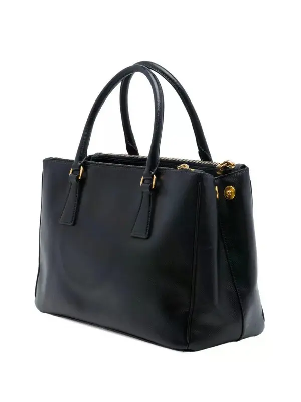 Prada 2000-2013 Small Saffiano Lux Galleria Double Zip Satchel