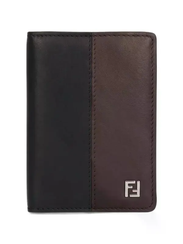 Fendi Ff Double Card Holder - Black