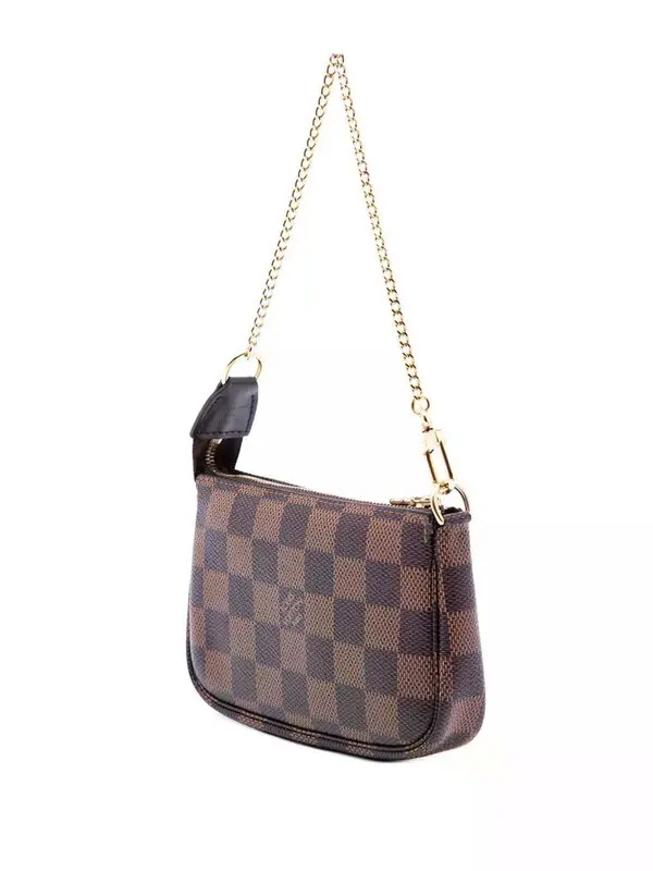 LOUIS VUITTON 2020 Damier Ebene Mini Pochette Accessoires Handbag