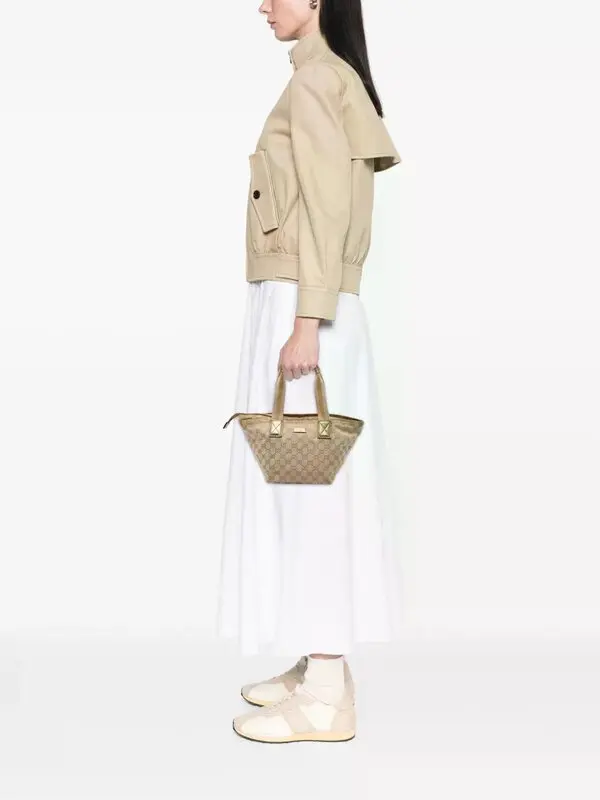 Gucci 2016-2026 Gg Canvas Web Tote Bag