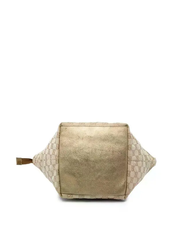 Gucci 2016-2026 Gg Canvas Web Tote Bag