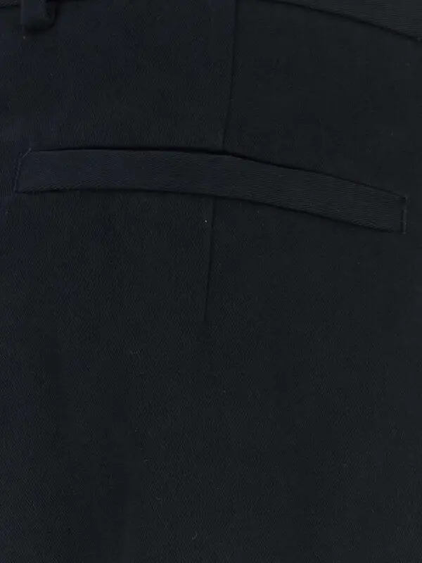 Zegna Slim Fit Pleated Cotton And Cashmere Tailored Trousers