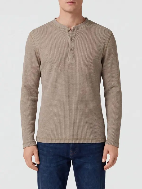 Brunello Cucinelli Long-sleeved Cotton And Cashmere Henley Shirt