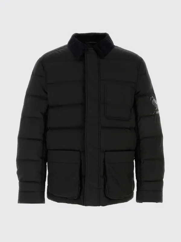 Junya Watanabe Quilted Polyester Shirt Jacket With Velvet Collar