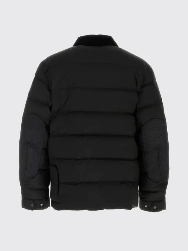 Junya Watanabe Quilted Polyester Shirt Jacket With Velvet Collar