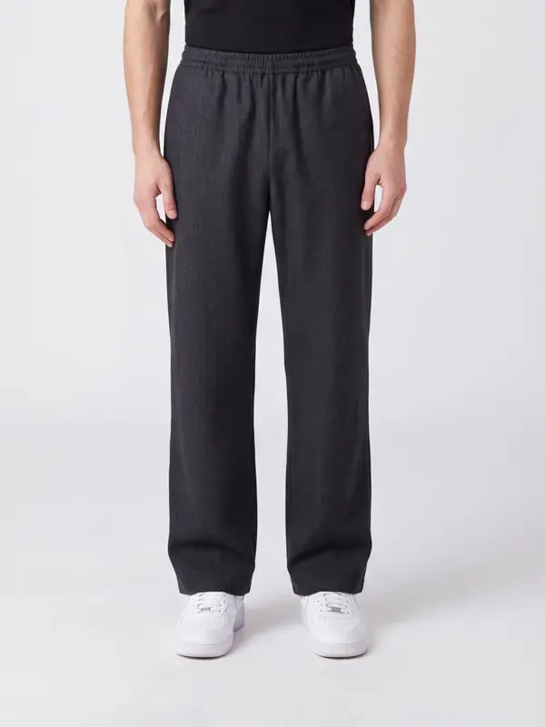 LANVIN Wide-leg Virgin Wool Jogging Trousers With Elasticated Waist