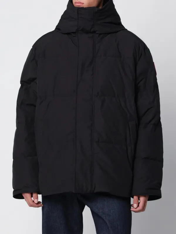 Canada Goose Oversized Short Puffer Jacket In Polyester With Padded Hood