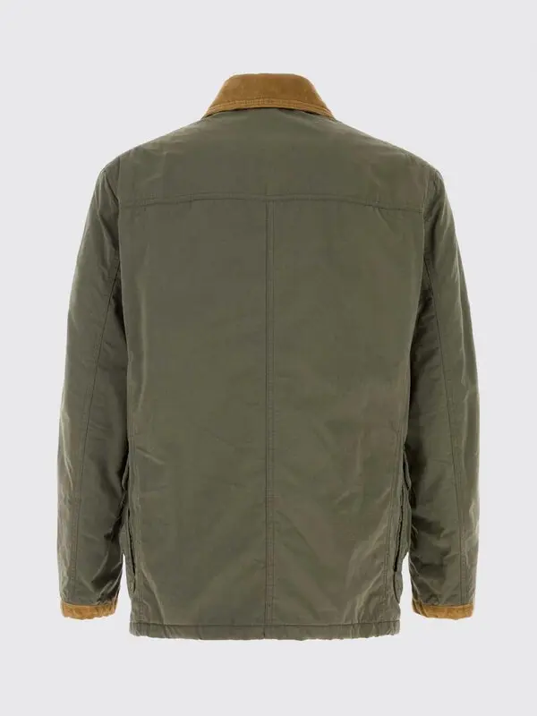FAY Short Wool Parka With Iconic Toggles And Corduroy Collar