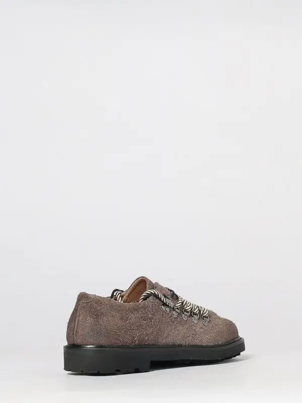 PAURA Suede Derby Shoes With Round Toe And Lug Sole