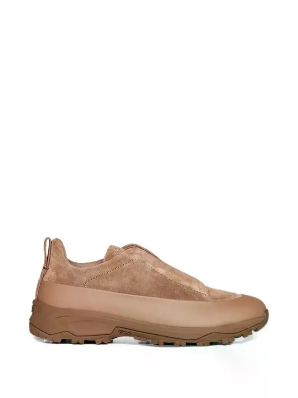 Zegna Triple Stitch Suede Sneakers
