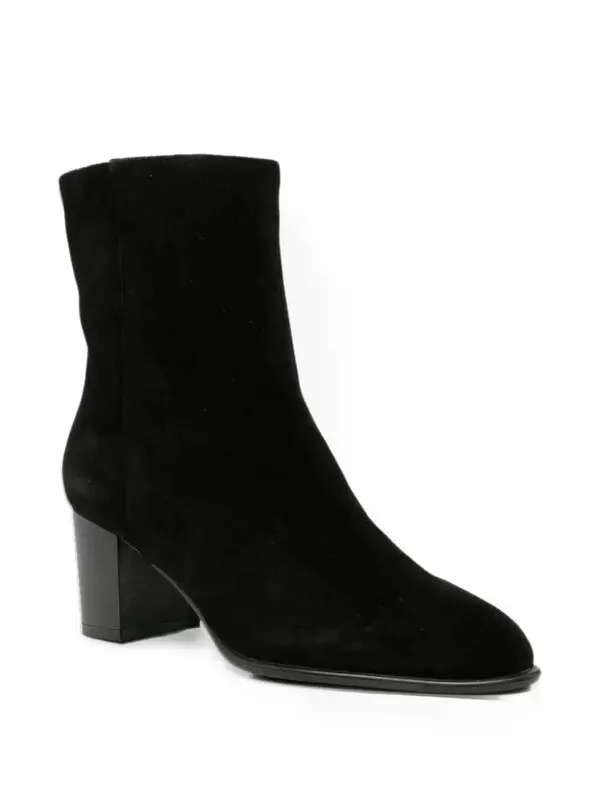 BIBI LOU Suede Block-heel Ankle Boots - Black