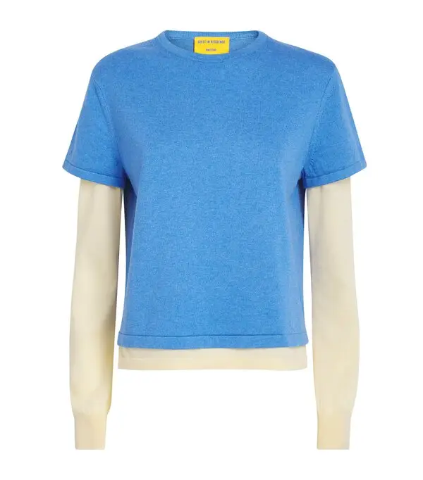 Guest In Residence Cotton-cashmere Layer T-shirt