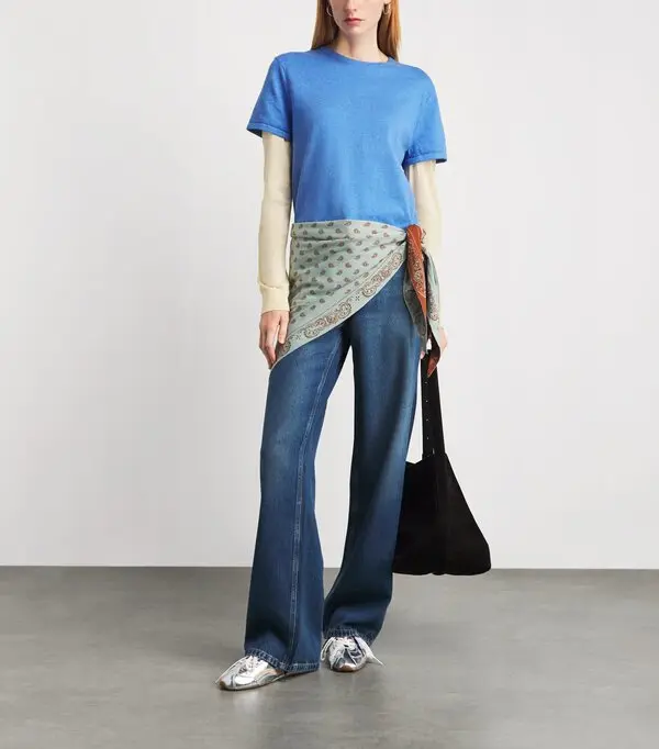 Guest In Residence Cotton-cashmere Layer T-shirt