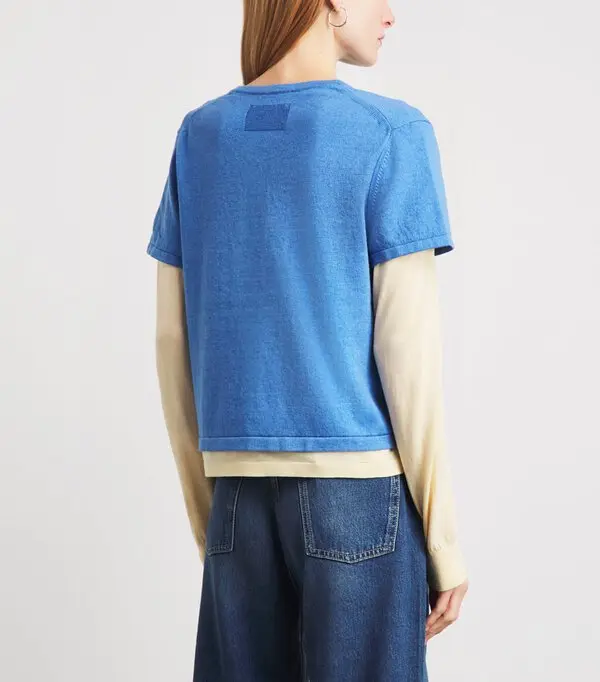 Guest In Residence Cotton-cashmere Layer T-shirt