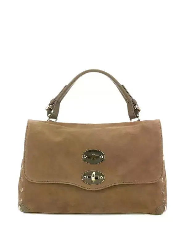 ZANELLATO Postina Zashmere Stud-embellished Tote Bag - Brown