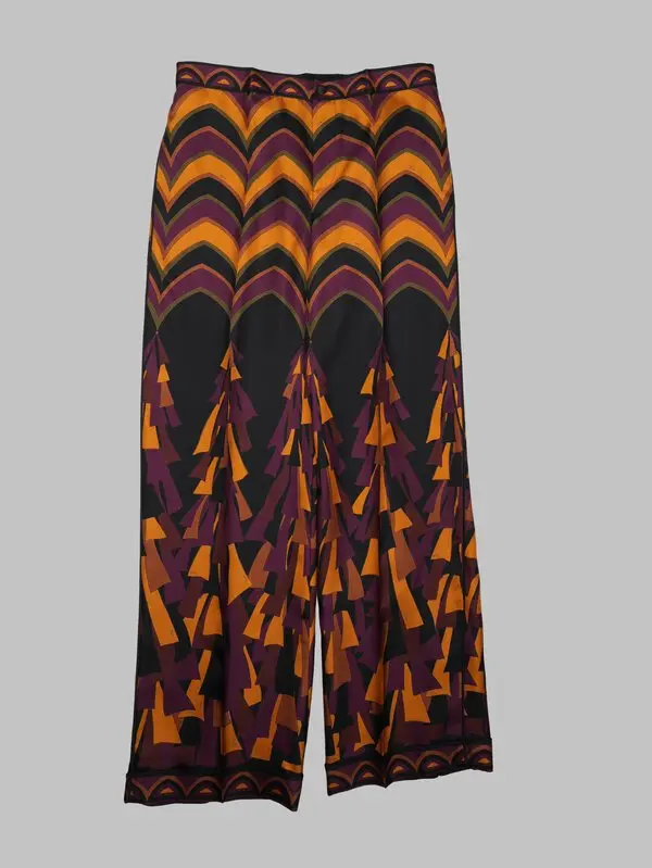 Emilio Pucci Pantalone In Seta Stampa Baiadera
