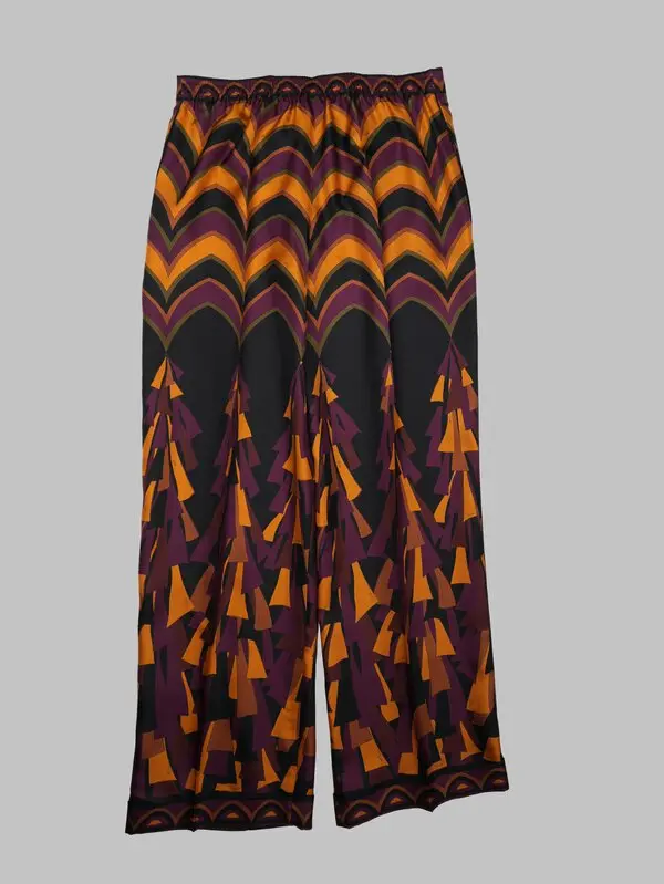 Emilio Pucci Pantalone In Seta Stampa Baiadera