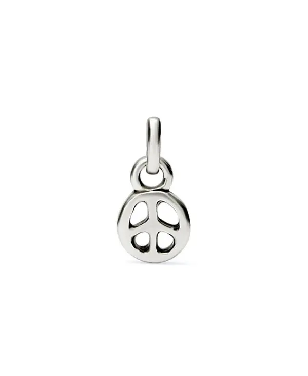 UNODE50 Charm With A Peace Symbol - Silver