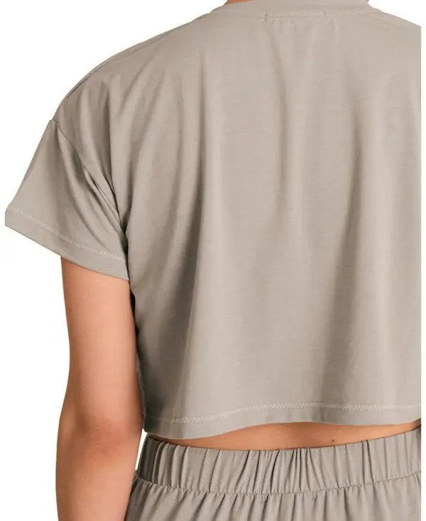 ARID BLAYNE Crop Tee - Stone