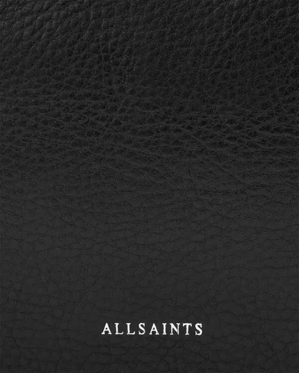 ALLSAINTS Marlo Leather Tote - Black/silver
