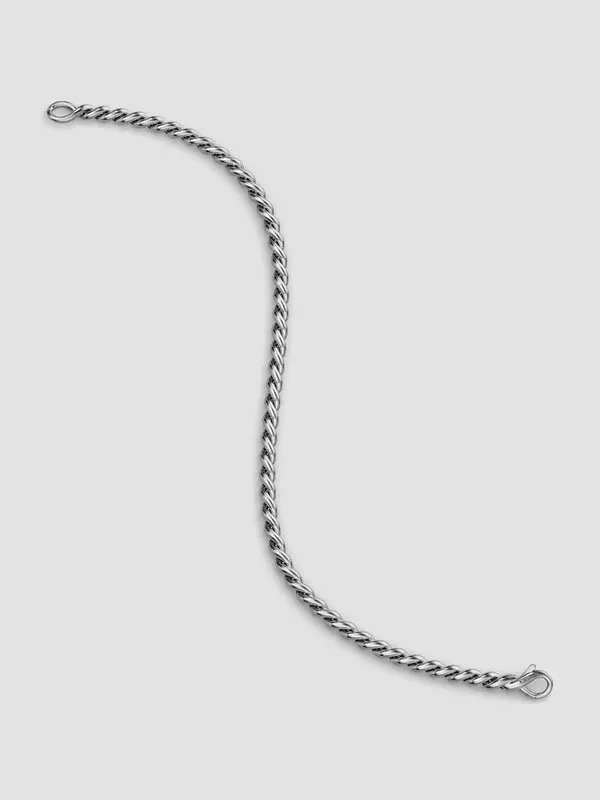 David Yurman Sculpted Cable Chain Bracelet In Sterling 3.7mm
