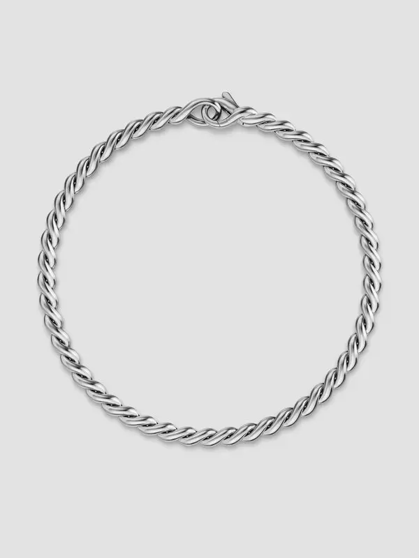 David Yurman Sculpted Cable Chain Bracelet In Sterling 3.7mm