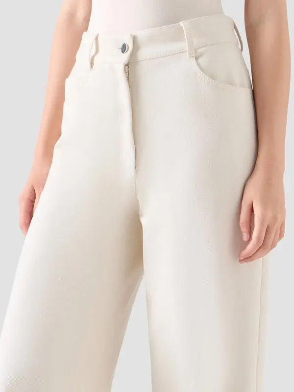 Akris Cooper Washed Denim Wide-leg Pants