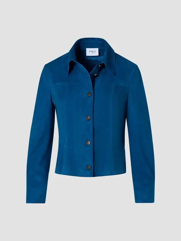 Akris Suede Crop Jacket - Uranus
