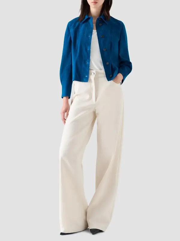 Akris Suede Crop Jacket