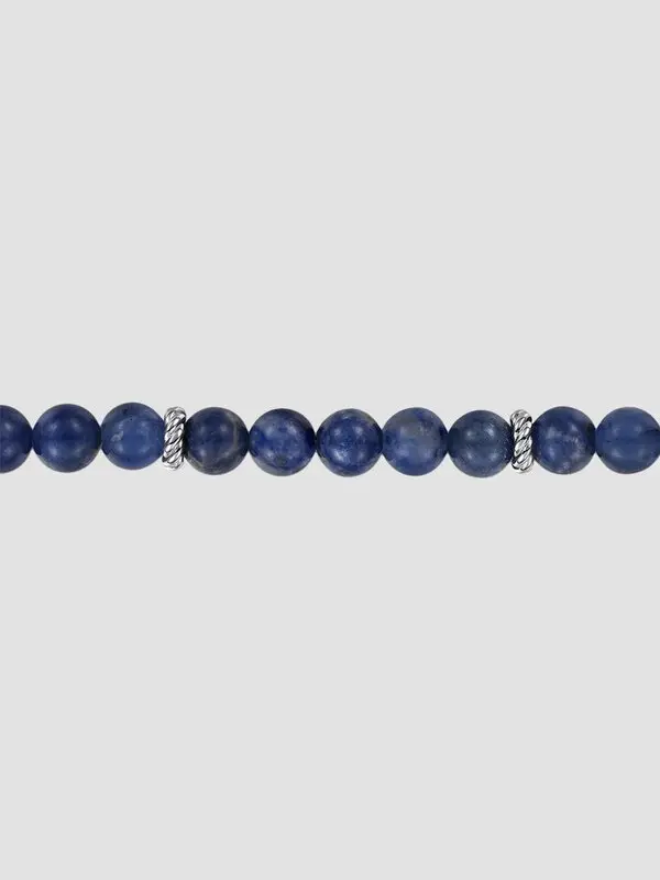GABRIEL & CO Bujukan Sterling Silver & Sodalite Beaded Bracelet