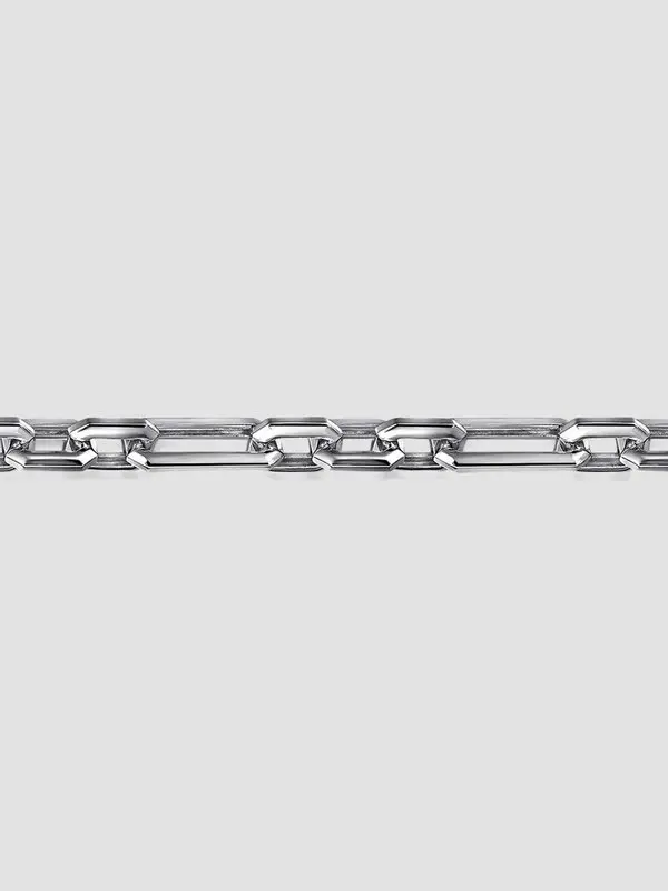 GABRIEL & CO Classic Figaro Sterling Chain Link Bracelet