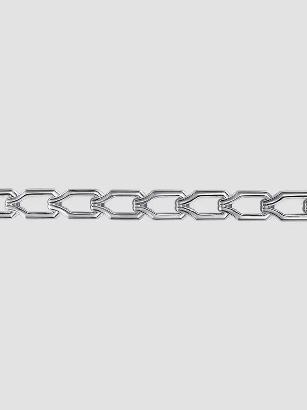 GABRIEL & CO Contemporary Sterling Faceted Link Chain Bracelet