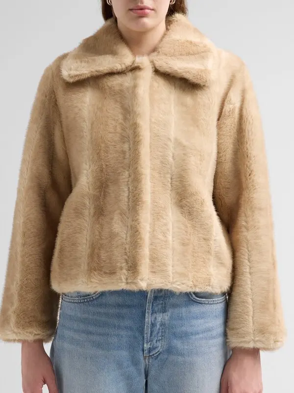 Apparis Elis Shaved Faux-mink Fur Coat