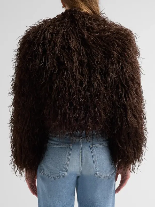 Apparis Ginette Faux-mongolian Fur Short Jacket