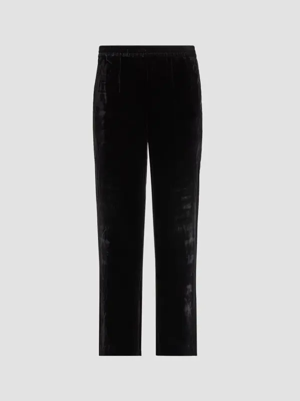 FRAME The Velvet Plaza Pants - Black