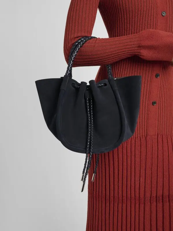 Proenza Schouler Small Suede Ruched Tote Bag