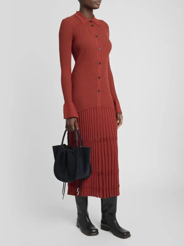 Proenza Schouler Small Suede Ruched Tote Bag
