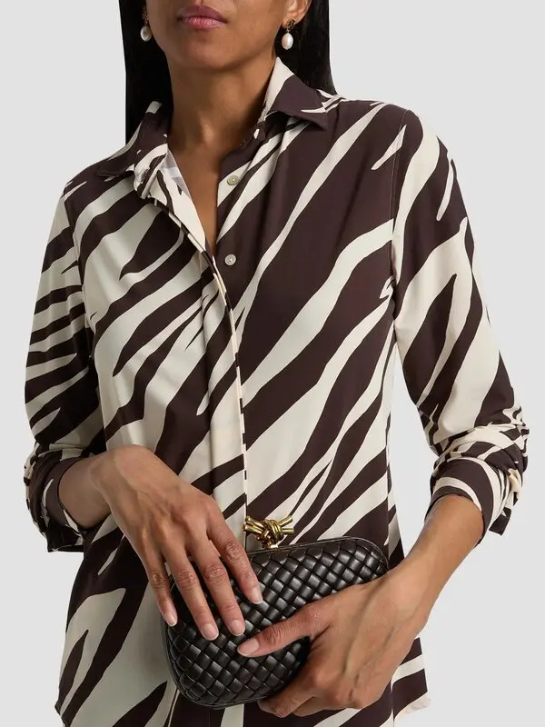 Chiara Boni La Petite Robe Rosyna Zebra-stripedjersey Shirt