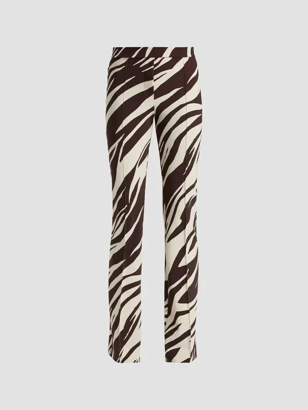 Chiara Boni La Petite Robe Maren Zebra-striped Jersey Straight Pants