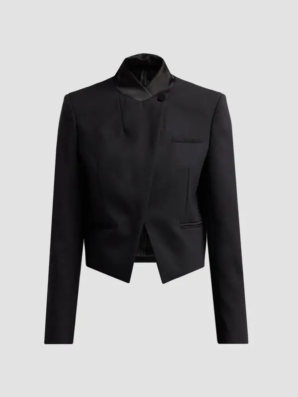 Tanya Taylor Julie Stretch-wool Blazer - Black