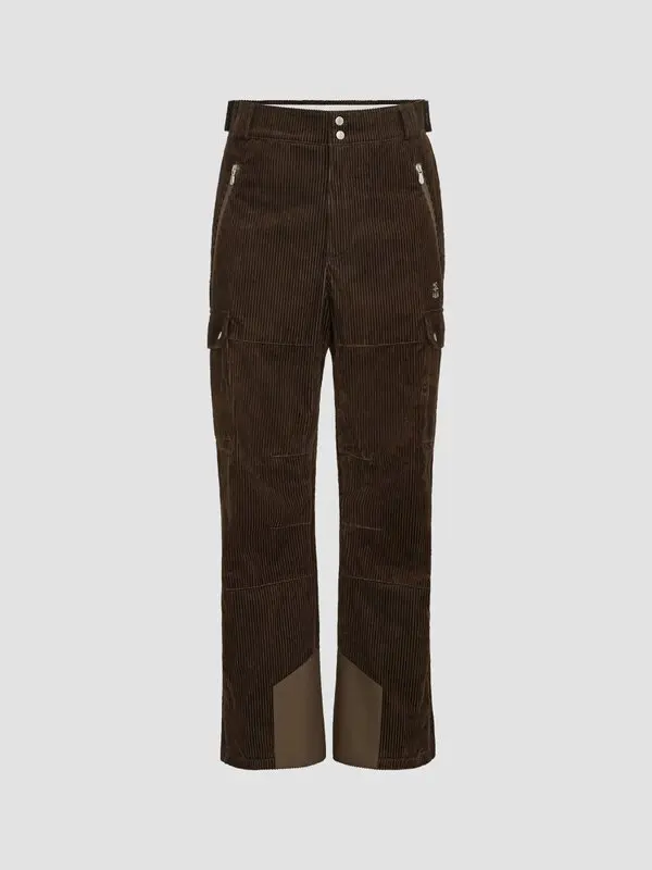 Brunello Cucinelli Cotton Corduroy Mountain Trousers With Thermore Padding - Brown
